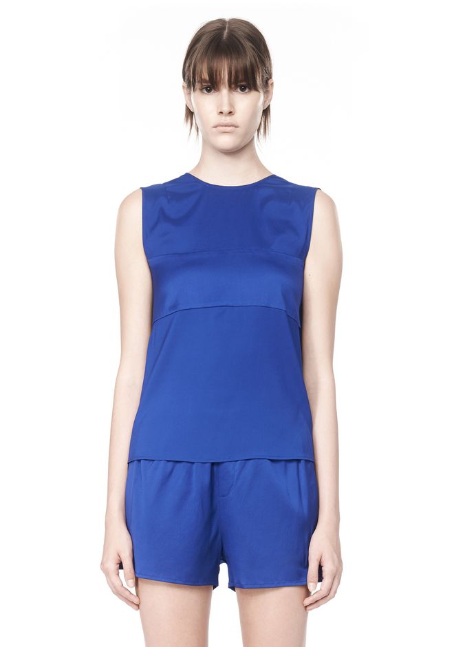 Alexander Wang ‎SILK SLEEVELESS BANDEAU TOP ‎ ‎TOP‎ | Official Site