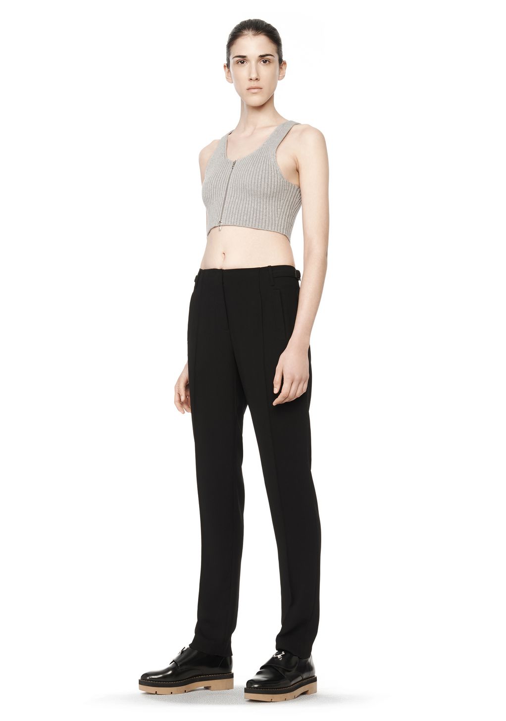 Alexander Wang ‎KNIT TWILL SLEEVELESS TOP ‎ ‎TOP‎ | Official Site